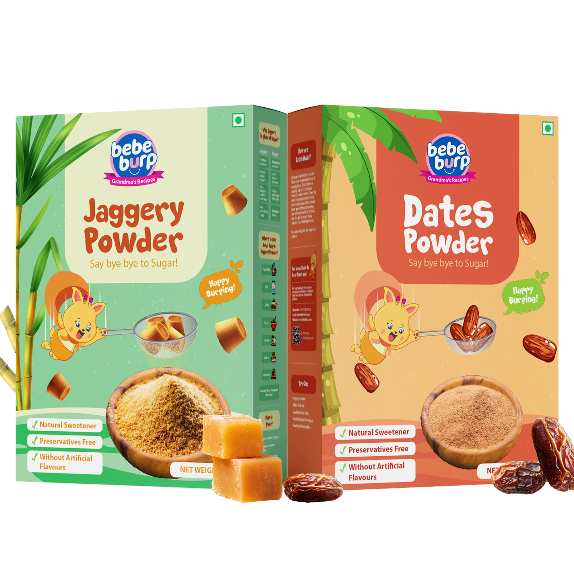 Buy Natural Sweeteners Online | Jaggery & Date Powder - Bebe Burp